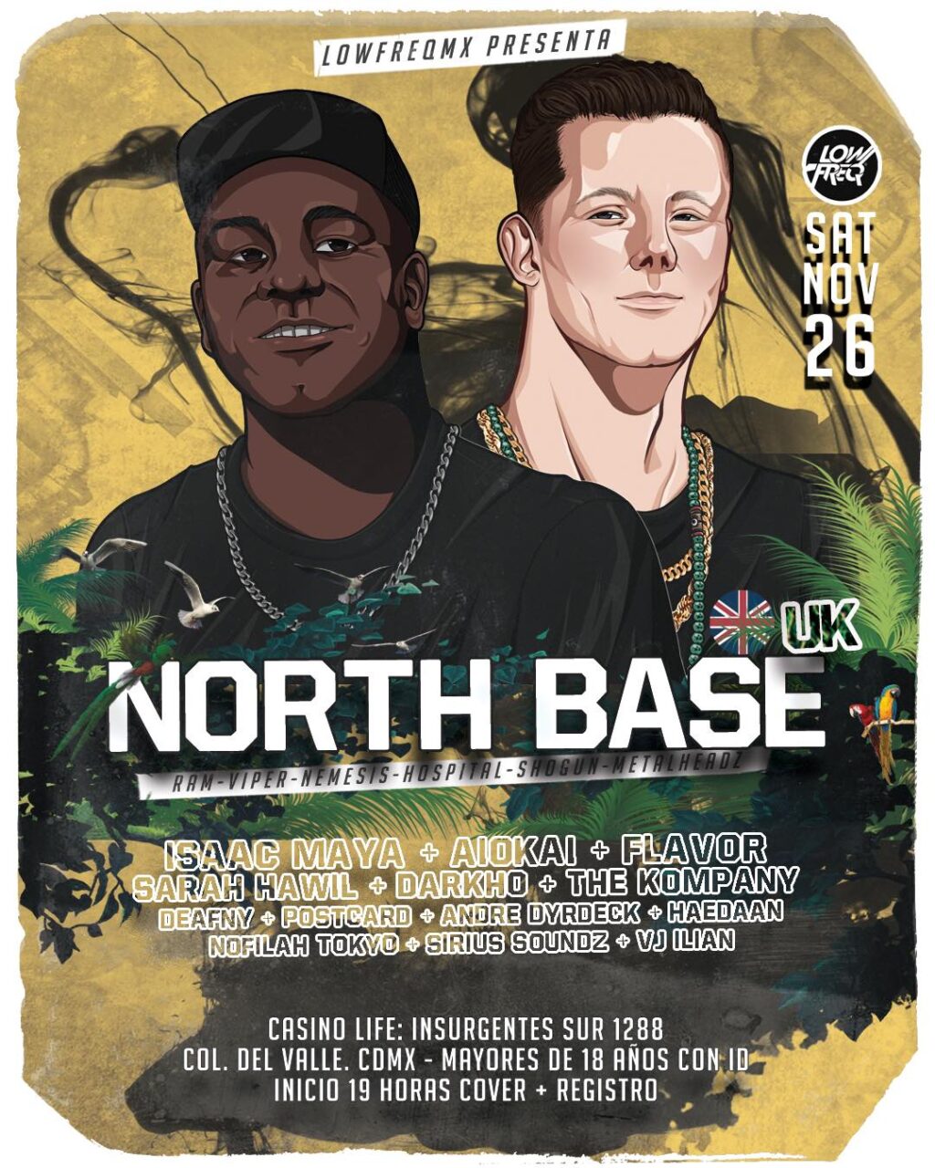 El dúo británico "North Base" anuncia presentación en México